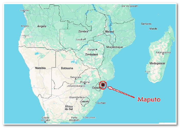 Where is Maputo located