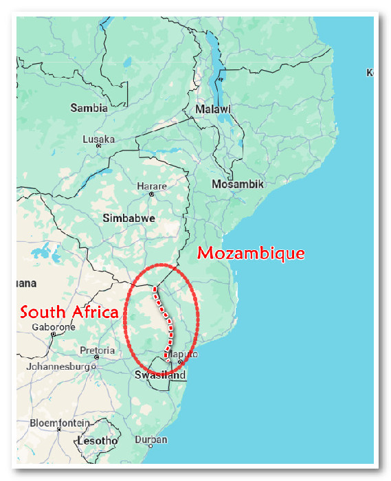 The Mozambique South Africa border