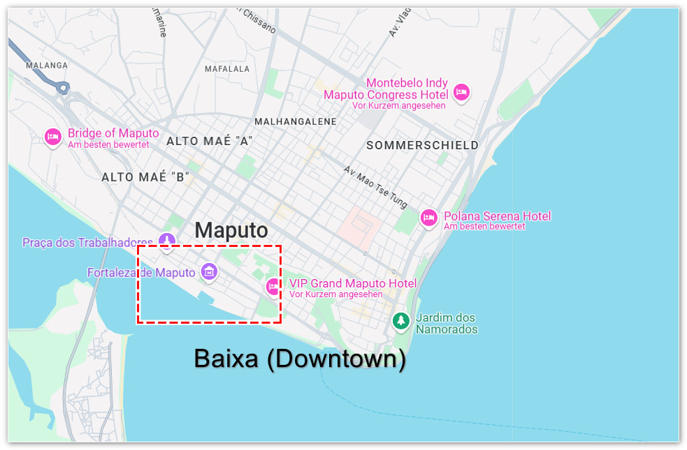 Best Neighborhoods for Visitors in Maputo, Mozambique